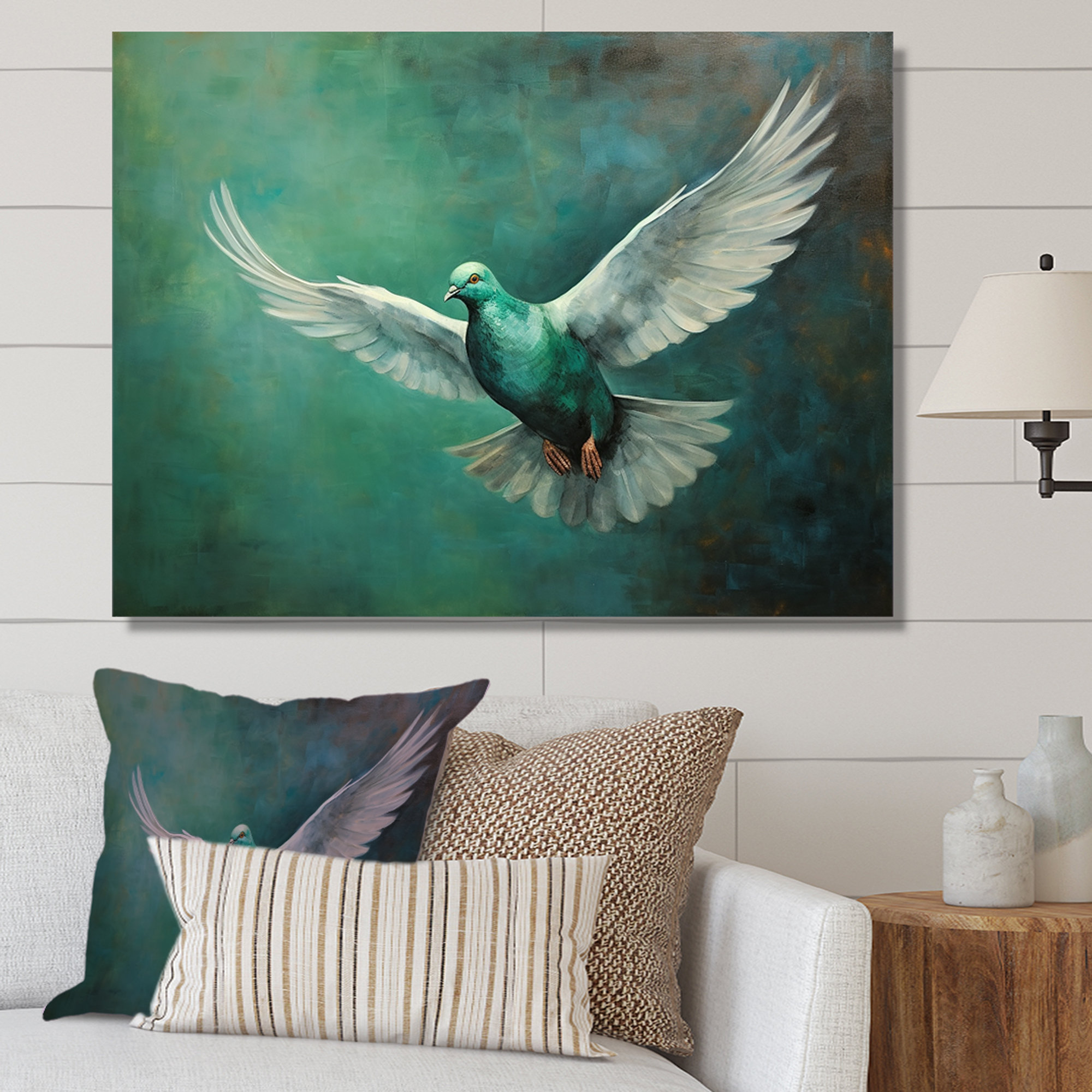Winston Porter Teal Dove S Journey - Dove Wall Decor - Wayfair Canada